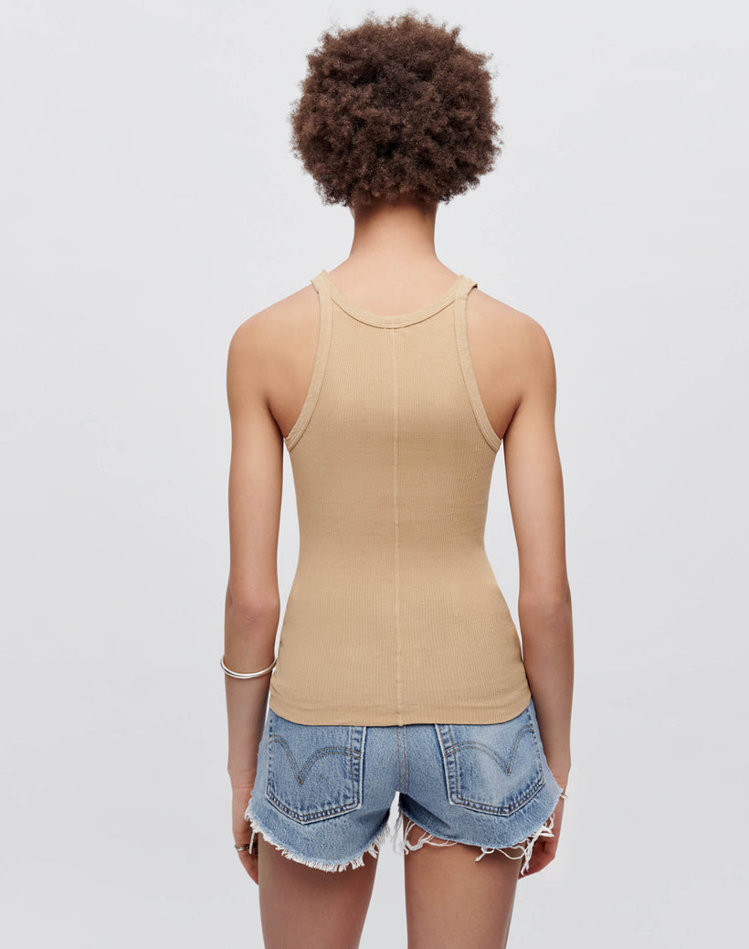 RE/DONE | Ribbed Tank in Sand