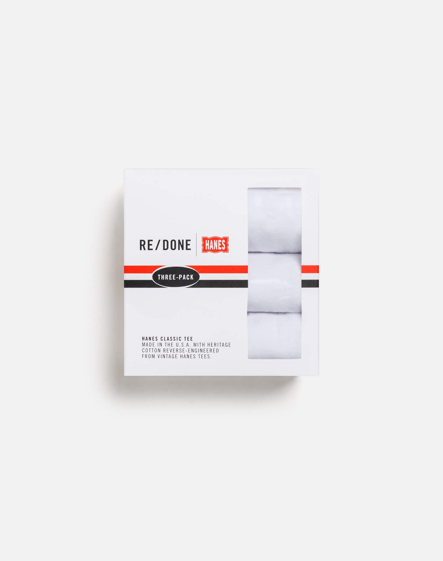 RE/DONE Hanes | Classic Tee 3 Pack in White